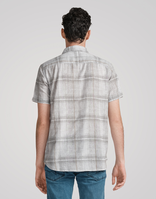 Men's Light Ash Short Sleeve Casual Shirt
