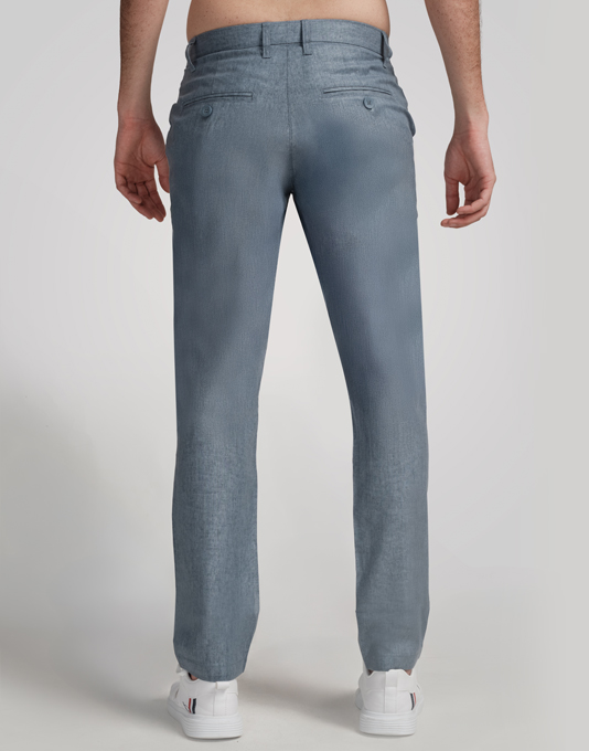 Men's Light Blue Casual Pant