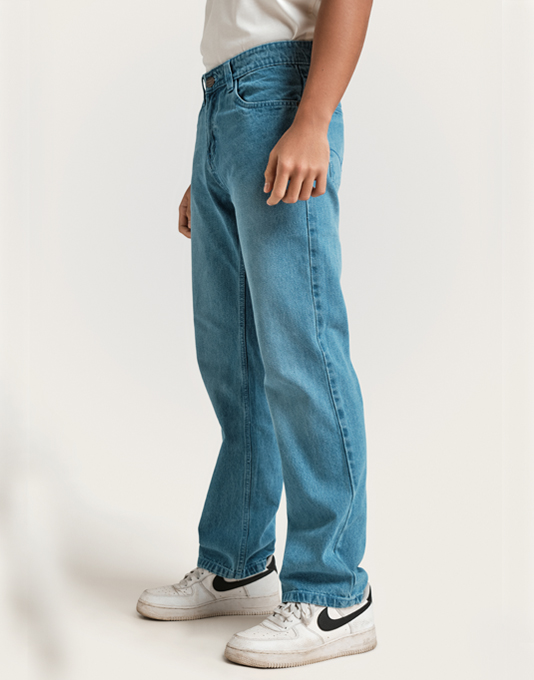 Men's Light Blue Classic Denim pant