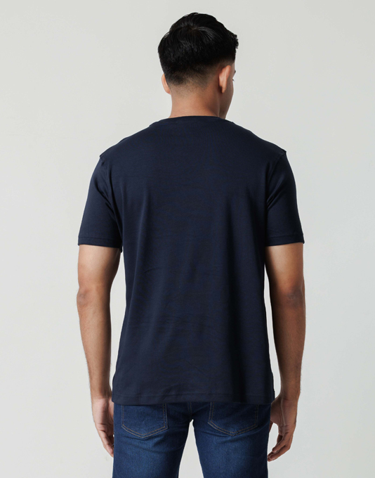 Navy Blue Color Casual T-Shirt