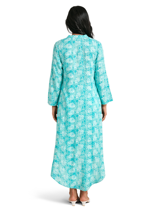 Women's A-Line Button Front Long Top