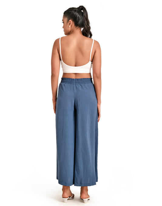 Women's Solid Color Wide-leg Plazzo