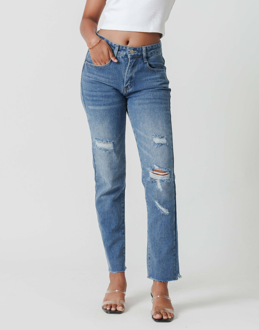 Blue Color Casual Denim