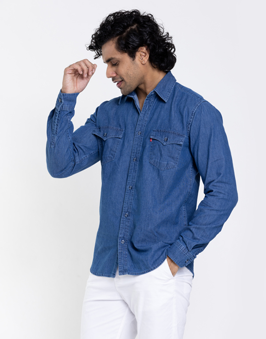 Blue Color Long Sleeve Shirt