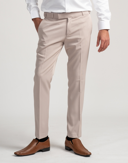 Light Beige Color Formal Trouser