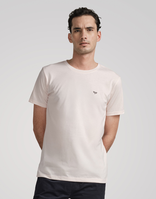 Men's Crew Neck Cream Color T-Shirt