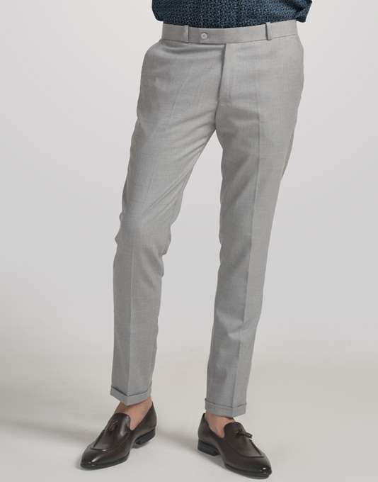 Men's Light Ash Formal Trouser