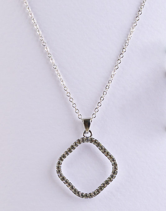 Silver Necklace & Earrings Set