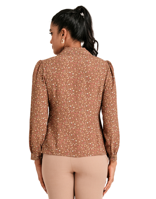Women's Long Sleeve Printed Top