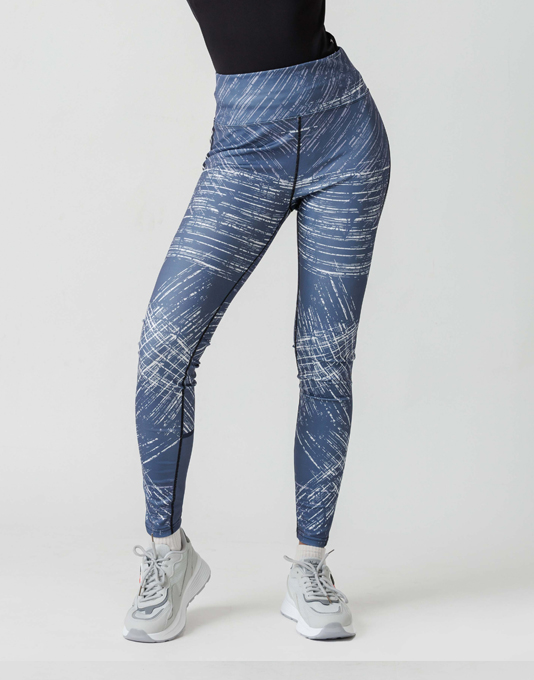 Women's Blue Color Sport Tights