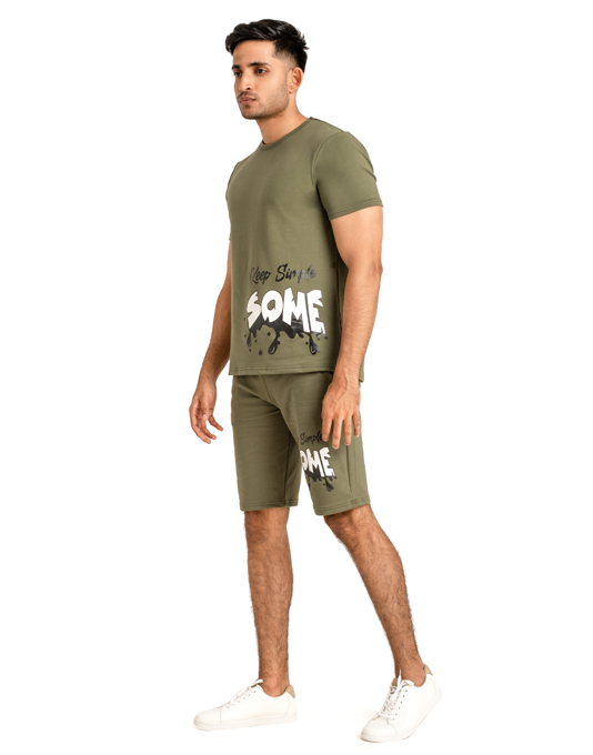 Men's T-Shirt and Short Set Two Pieces Outfits