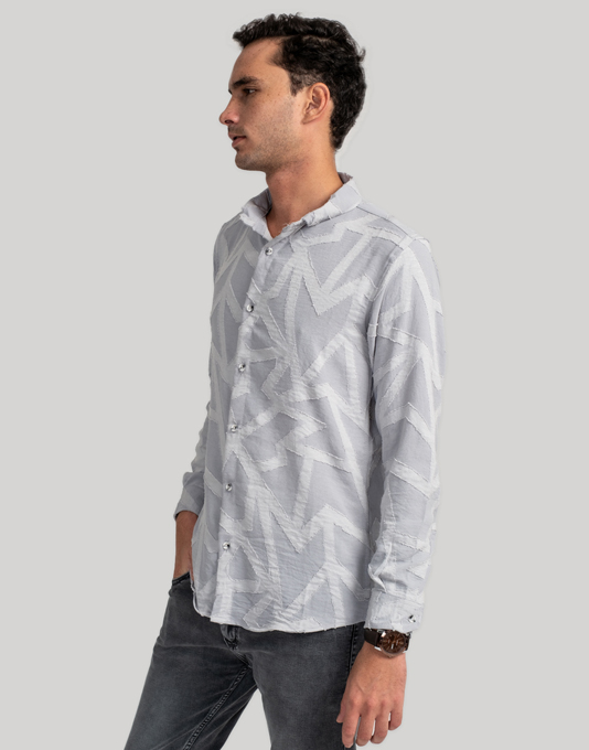 Ash Color Long Sleeved Shirt