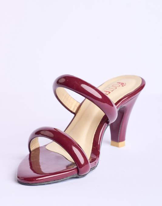 Women's Dual Strap Open Toe Heels