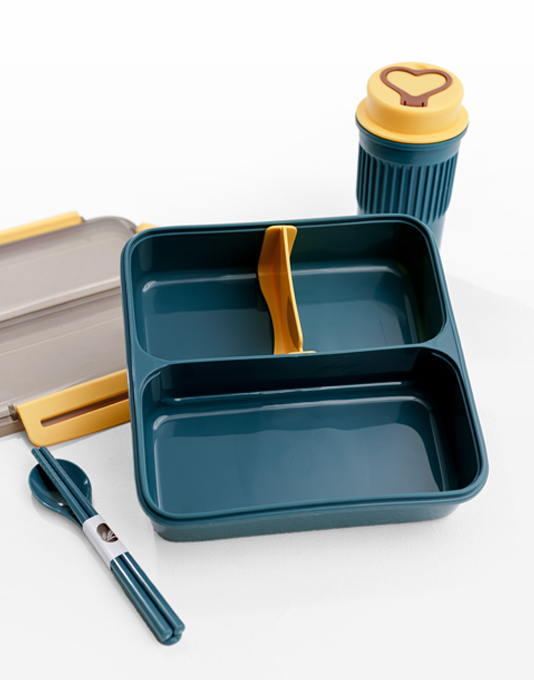 Divided Lunch Box with Cup