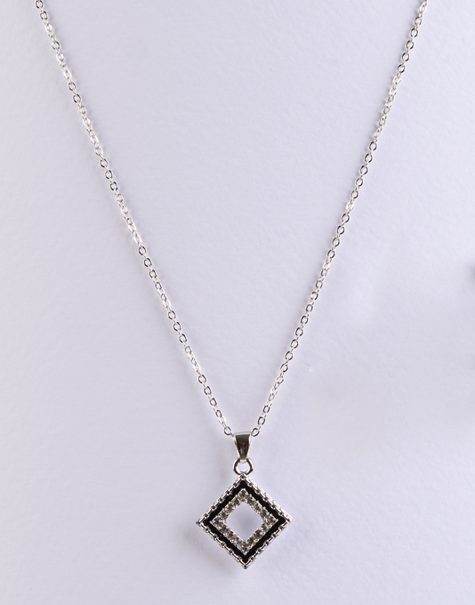 Silver Necklace & Earrings Set